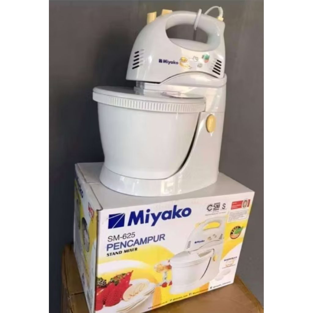 Jual stand mixer mangkok miyako sm-625 sm 625 bowl mixer kue beater ...