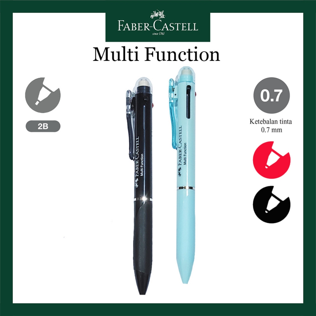Jual Pulpen Faber Castell Multi - Function / Ballpoin Merah dan Hitam ...