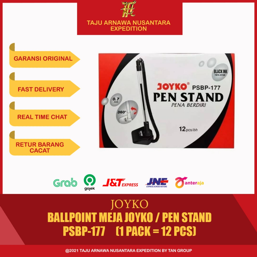 Jual (1 Pack) Joyko Pen Stand PSBP-177 / Ballpoint Meja Joyko PSBP-177 ...