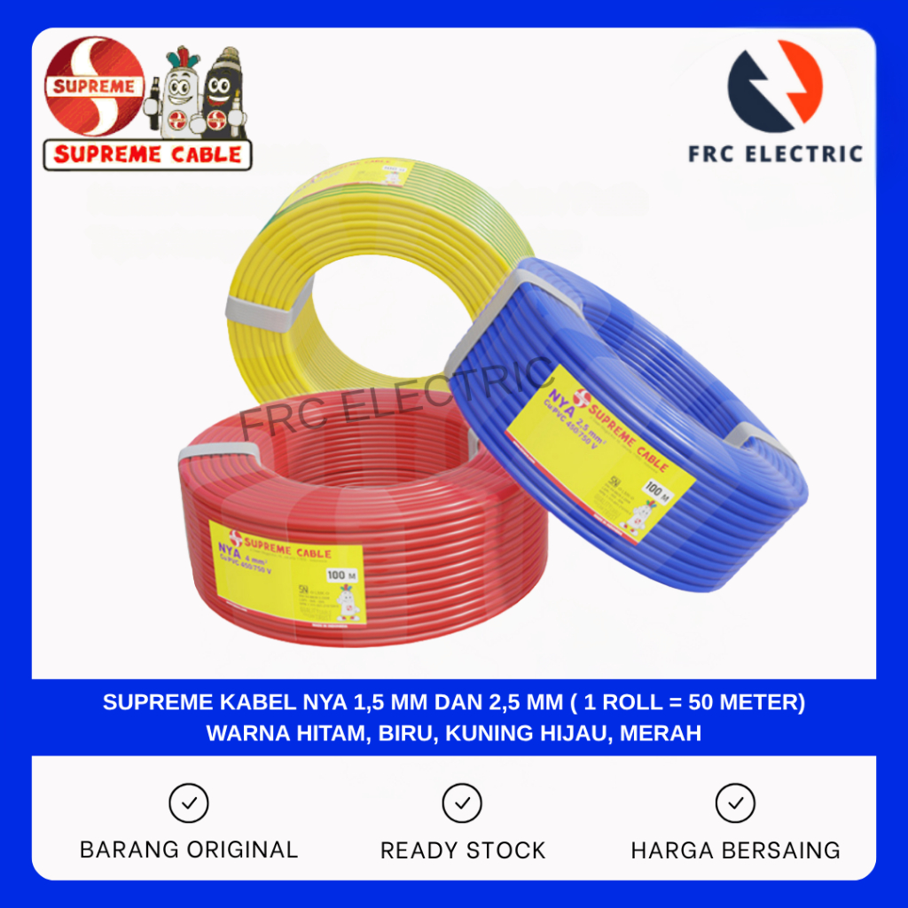 Jual KABEL NYA - KABEL SUPREME - KABEL NYA ROLL - KABEL LISTRIK - KABEL ...