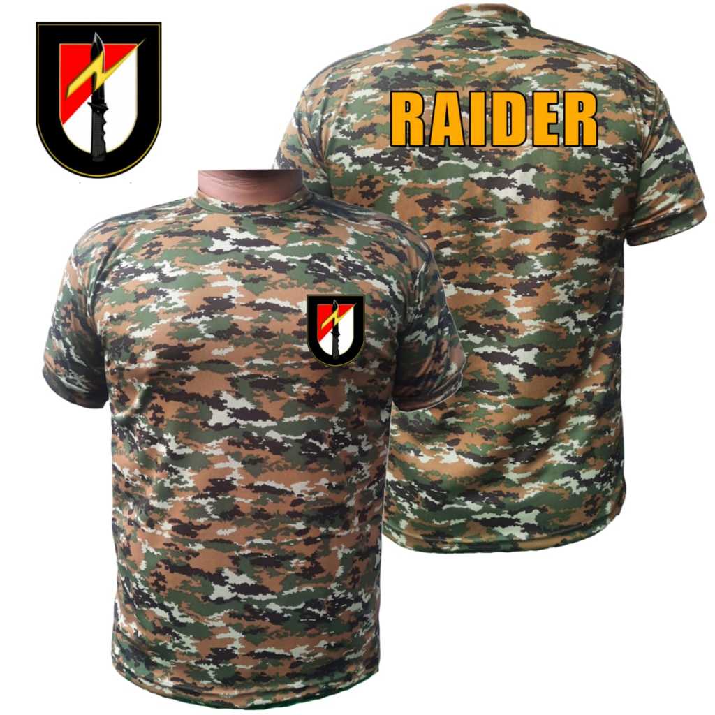 Jual Kaos Dry Fit RAIDER Loreng TNI Trimatra Sage Green Lengan Pendek ...