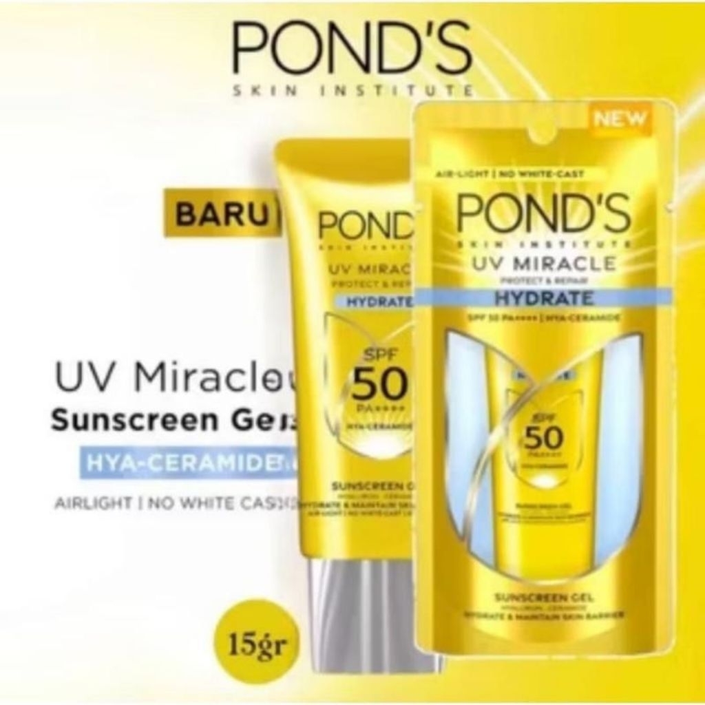Jual sunscreen ponds UV miracle protect&repair hydrate spf 50 PA ...