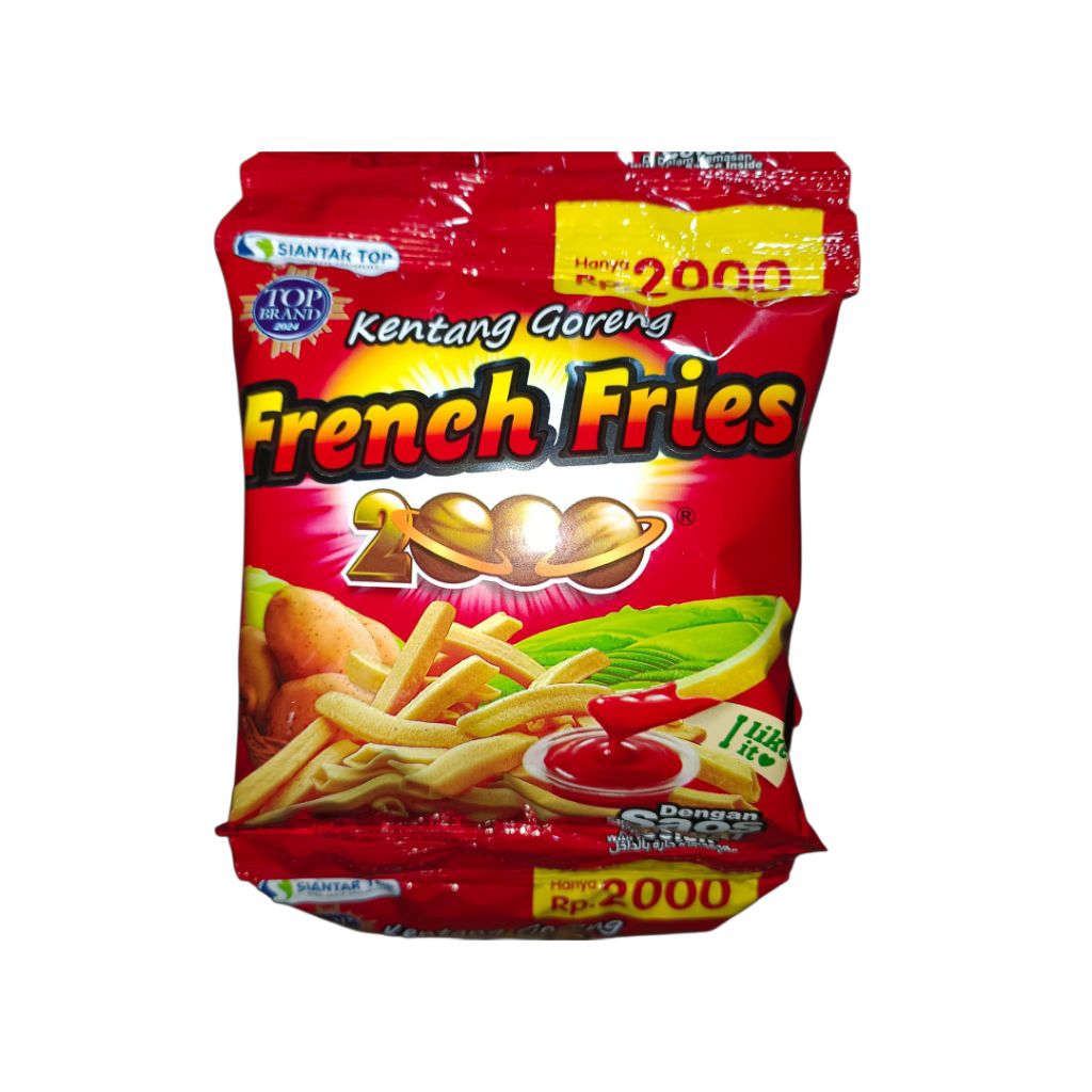 Jual French Fries 2000 Renceng 10pcs x 16g | FRENCH FRIES 2000 RENCENG ...