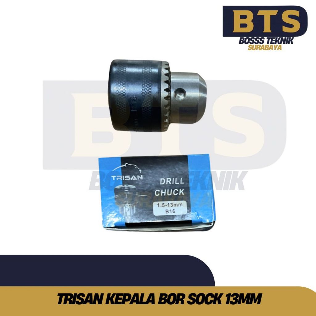 Jual TERBARU Kepala Bor 13mm Model Sock Drill Chuck Kepala Bor TRISAN ...