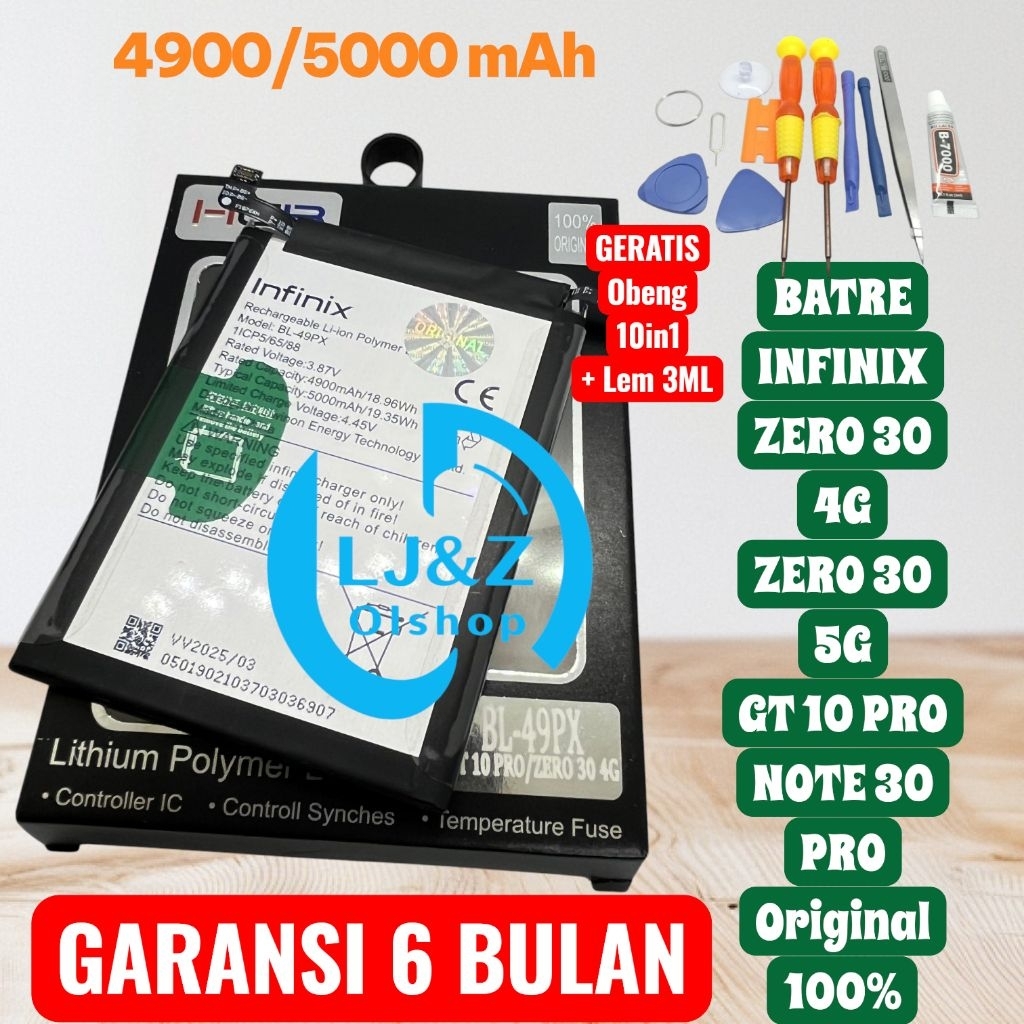 Jual Batre Baterai Infinix GT 10 Pro X6739 Zero 30 4G / 5G Note 30 Pro ...