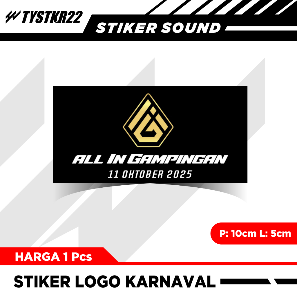 Jual Stiker Sound ALL IN GAMPINGAN - Bahan Bontag - HARGA SATUAN ...