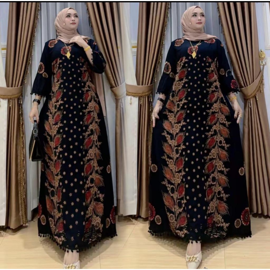Jual daster viral pom2 batik bunga bunga | Shopee Indonesia