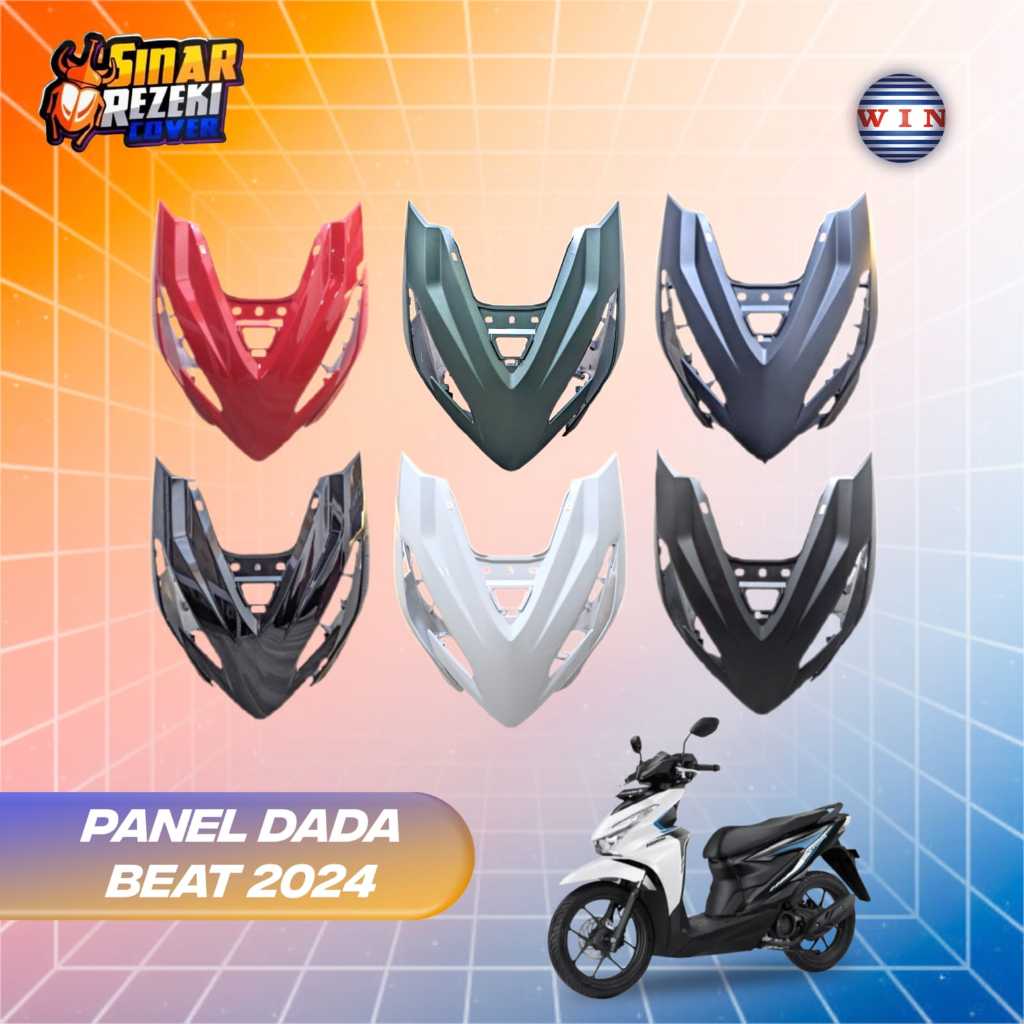 Jual WIN - Panel Depan Beat Deluxe Facelift 2024 - 2026 Hitam Merah ...