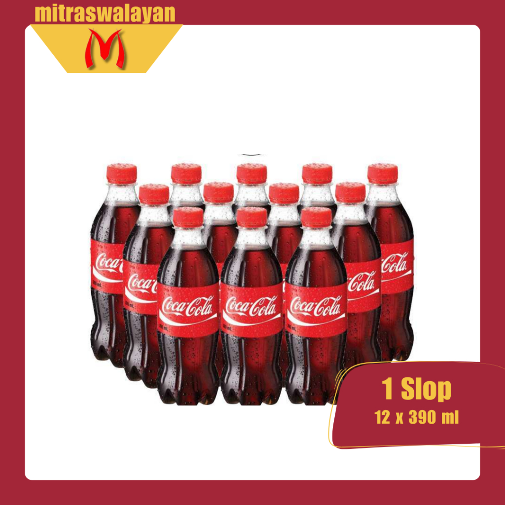 Jual Coca Cola Minuman Soda Kemasan Botol 390 ml | KEMASAN SLOP ISI 12 ...