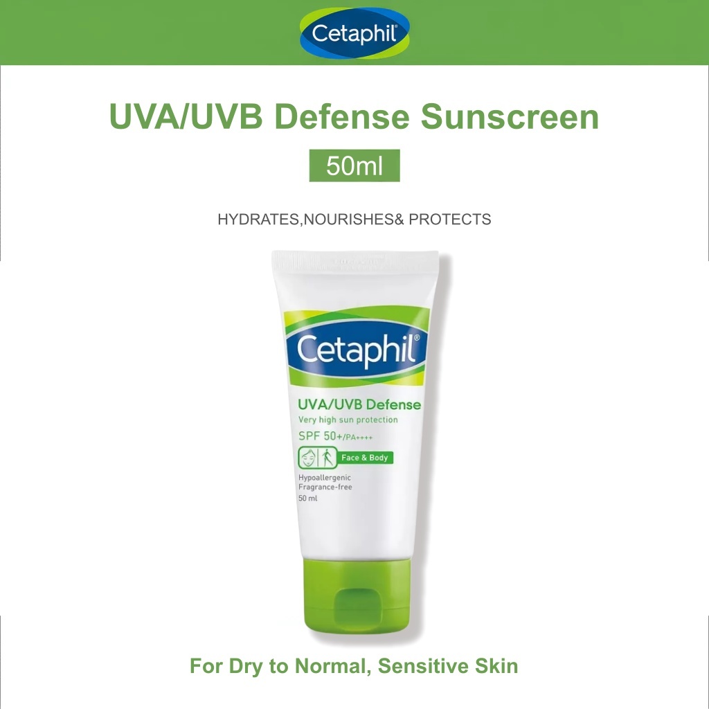 Jual Cetaphil Sunscreen SPF50+ PA++++ 50ml | UVA/UVB Dual Protection ...
