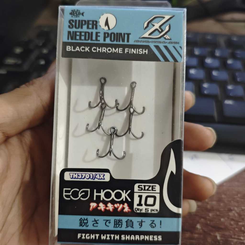 Jual TREBLE HOOK AXZ TH3701 4X SHARP ECO HOOK SUPER NEEDLE POINT BLACK ...