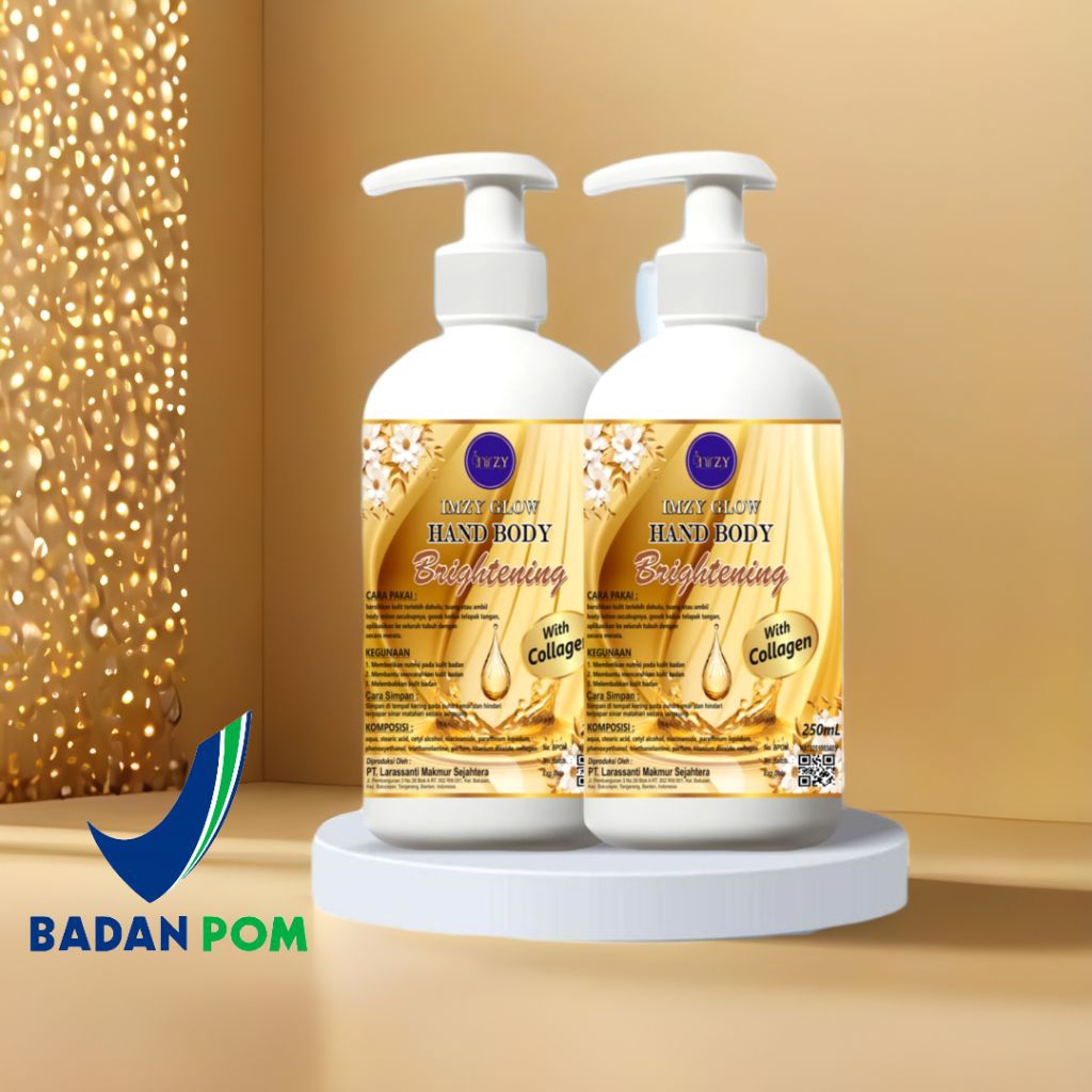 Jual IMZY GLOW Paket handbody gold brightening collagen niacinamide ...