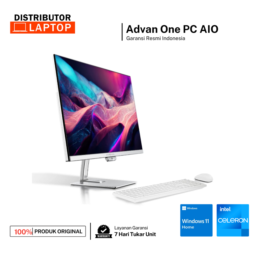 Jual Advan OnePC All In One PC AIO Intel N100 4GB/128GB / 24 inch FHD ...