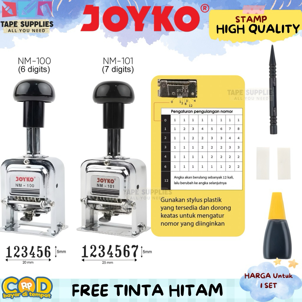 Jual Joyko Numbering Machine NM-100 & NM-101 – Alat Nomor Stempel ...