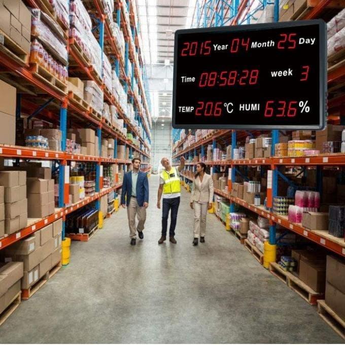 Jual Large Display Thermohygrometer with External Alarm Visual Range ...