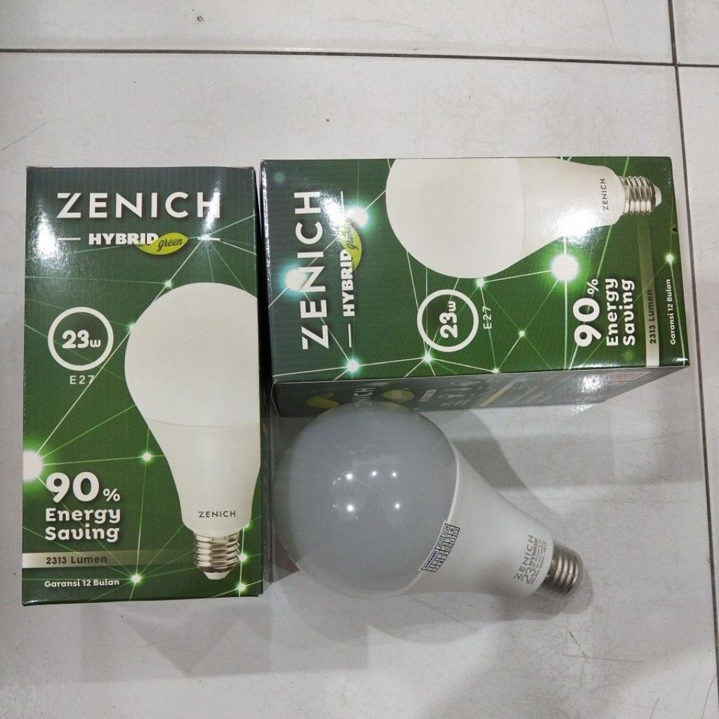 Jual LED ZENICH BULAT 23 WATT, SNI, GARANSI 1 TAHUN | Shopee Indonesia