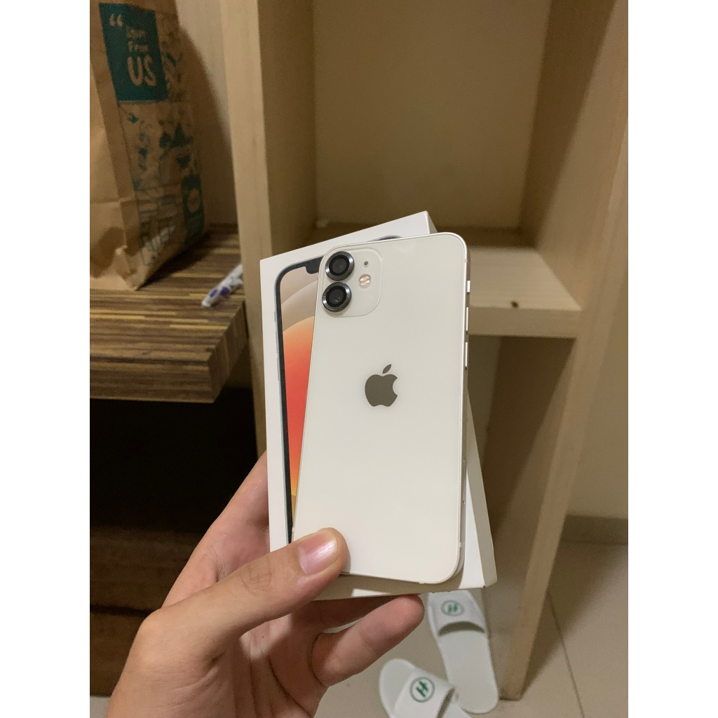Jual Iphone 12 MINI 64GB White Second Fullset | Shopee Indonesia