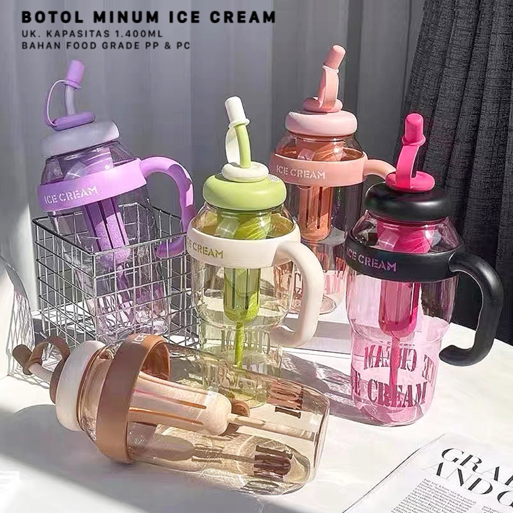 Jual BOTOL MINUM KAPASITAS JUMBO DENGAN SARINGAN BUAH / BOTOL MINUM ICE ...