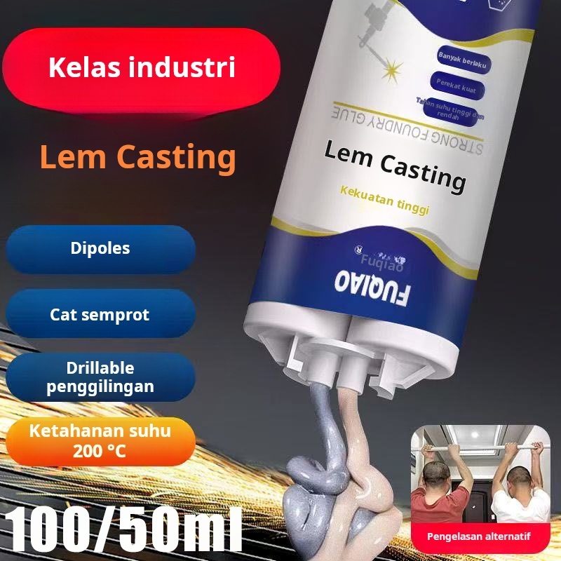 Jual 100/50ml Lem Foundry Industri Kelas Tinggi, Lem Penambal Logam ...