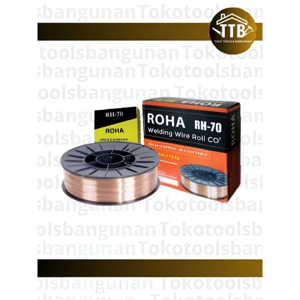 Jual ROHA RH70 MIG Welding Wire Besi CO2 0.8mm ER70S-6 5KG | Shopee ...