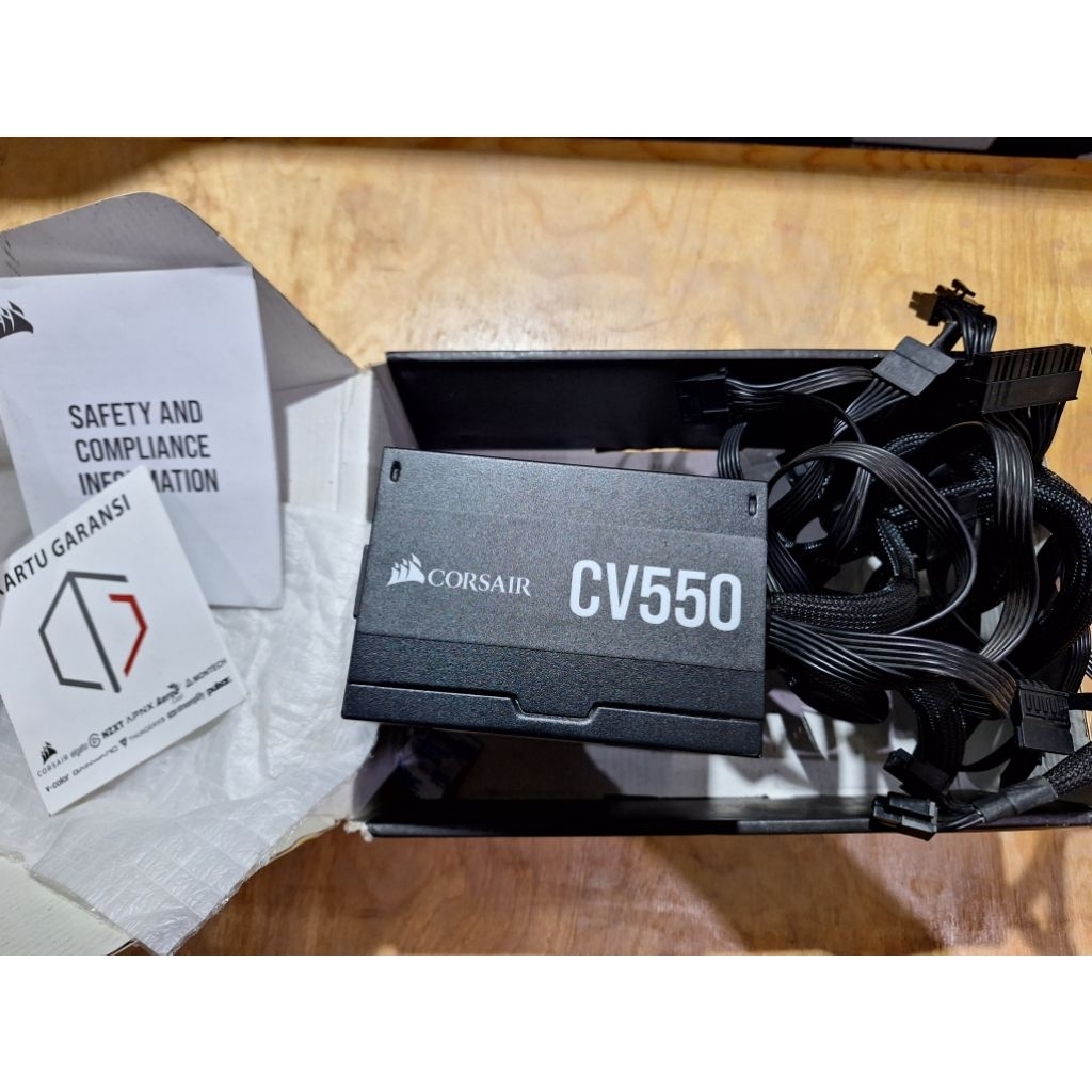 Jual Corsair CV 550 Watt 80+ Bronze PSU Power Supply 550 Watt | Shopee ...