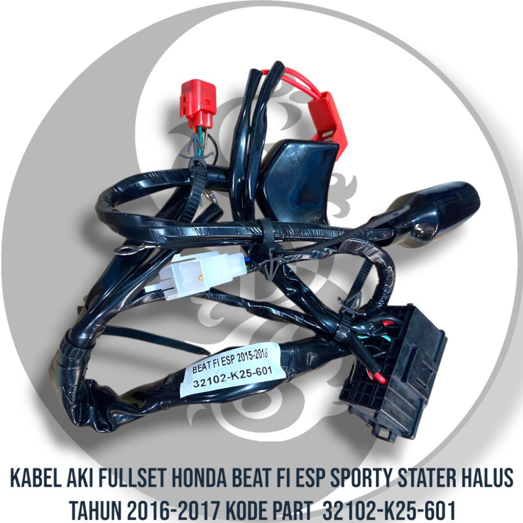 Jual Kabel Aki Fullset Sub Harness Honda Beat Fi K25 Stater Halus Kabel ...