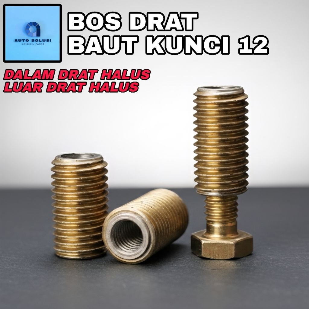 Jual BOS DRAT M8 x M10 SPESIFIKASI DALAM BAUT KUNCI 12 x LUAR BAUT ...