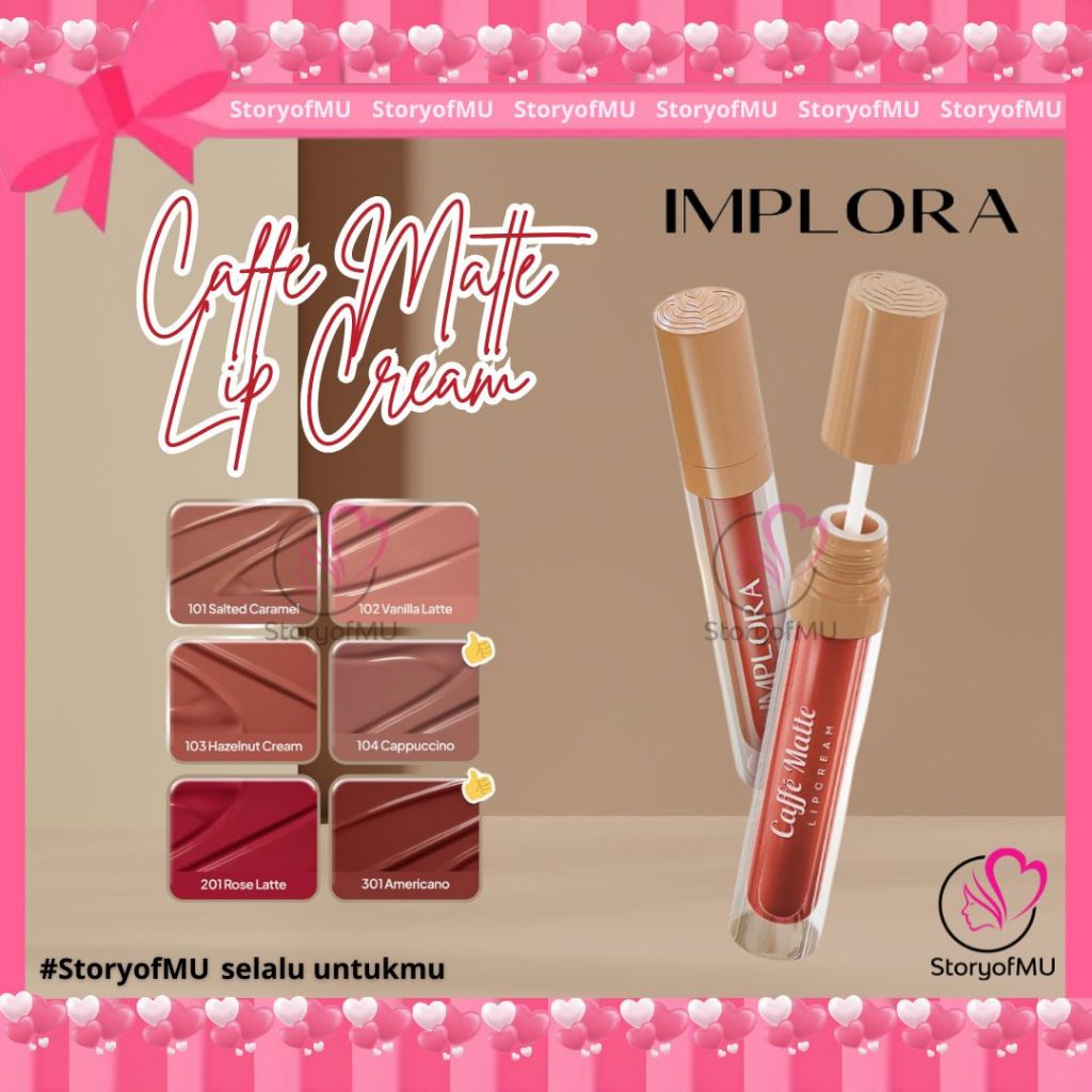 Jual IMPLORA Caffe Matte Lip Cream 6 Warna BlurMatte - Implora lip ...