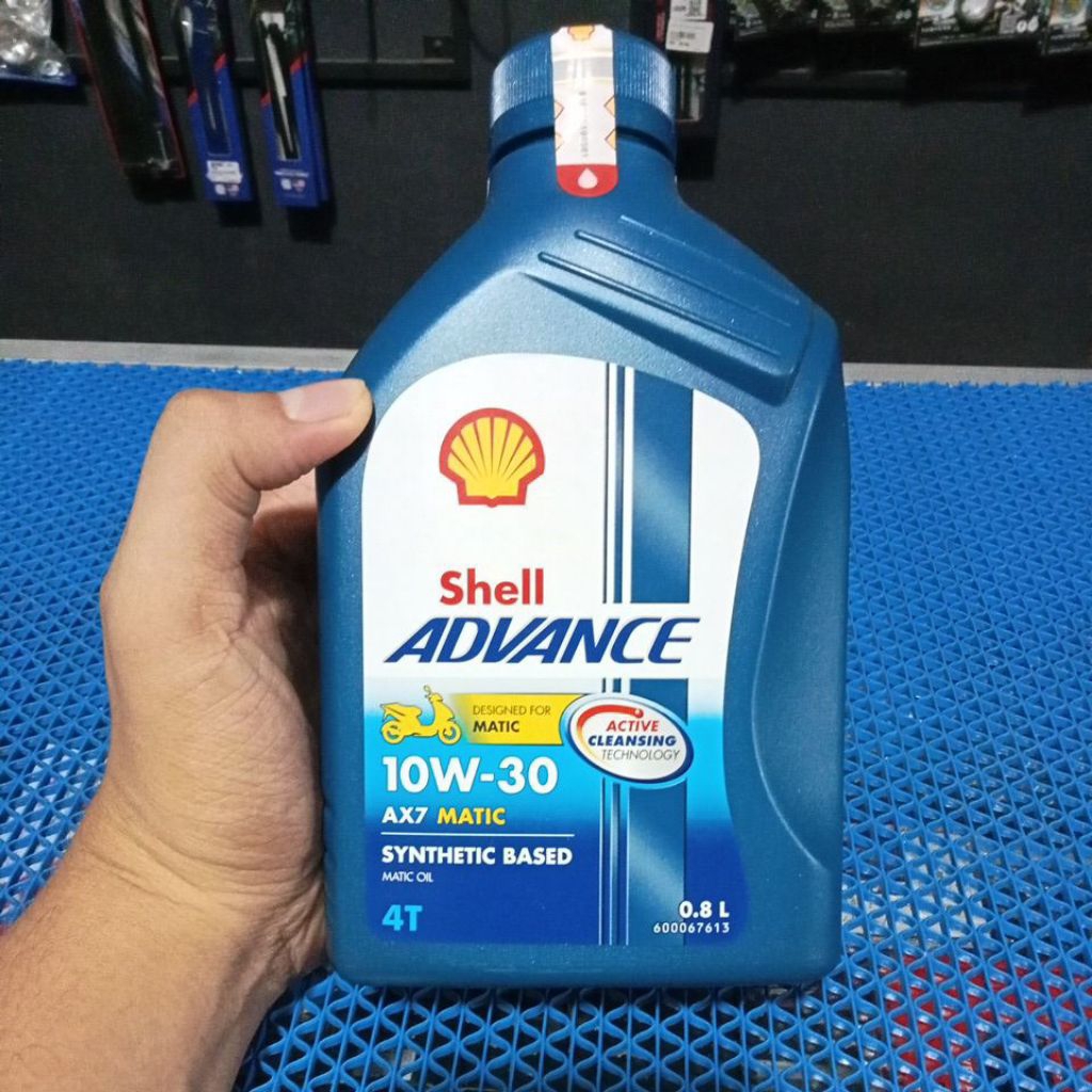 Jual ORIGINAL 100% OLI SHELL AX7 MATIC 10W-30 4T 0.8 LITER | Shopee ...