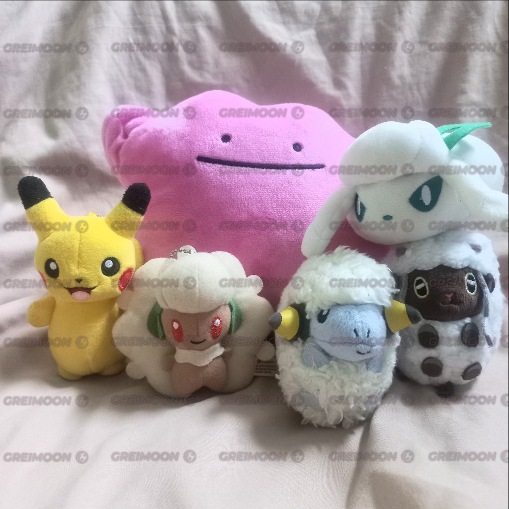 Jual Boneka Kecil Pokemon Ditto, Pikachu, Whimsicott, Mareep, Wooloo ...