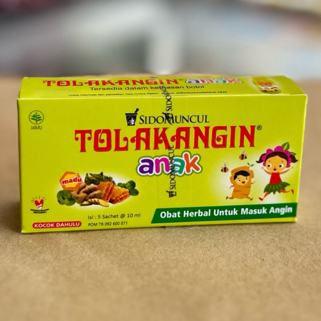 Jual Tolak angin Anak Herbal untuk masuk angin isi 5 sachet | Shopee ...