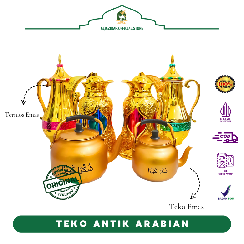 Jual Teko Antik Arabian Stainless Steel | Teapot Teko Zam-zam Serbaguna ...