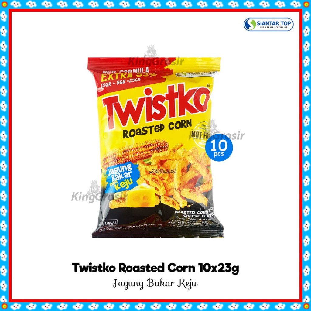 Jual Twistko Roasted Corn Renceng Isi 10 Sachet (23gr) / Snack Camilan ...