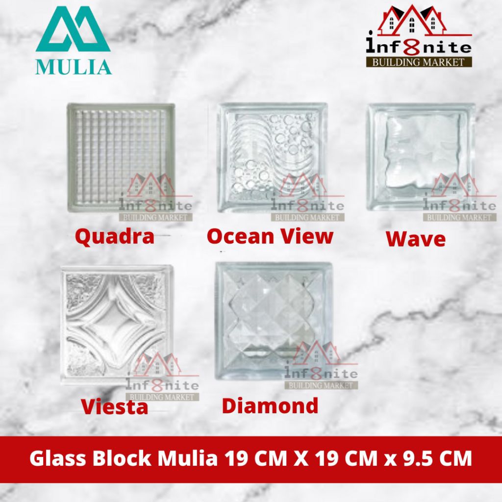 Jual Glass Block Blok Mulia Glassblock Glassblok Per Dus Isi 6 Pcs Atau ...