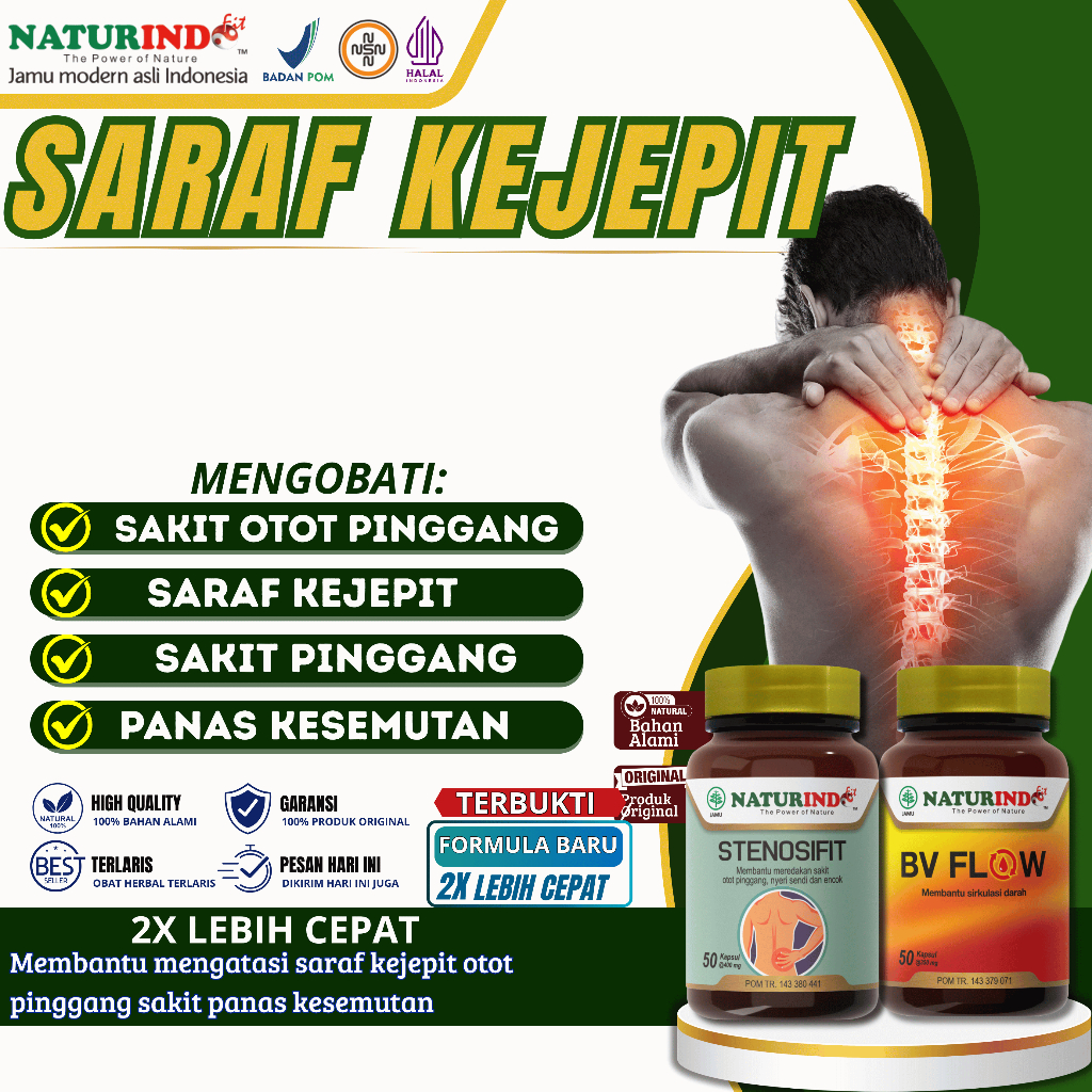 Jual Obat Sakit Pinggang Sampai Kaki Sakit Bokong Saraf Kejepit ...