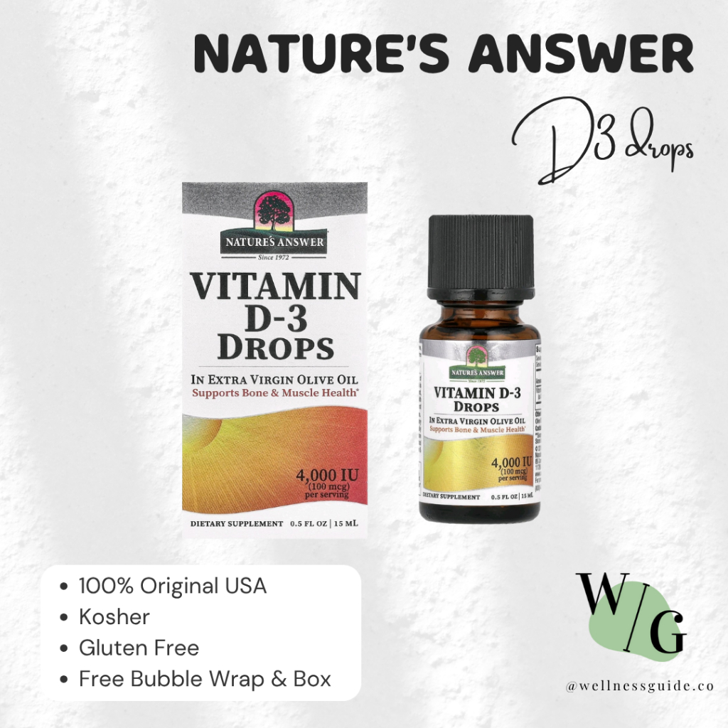 Jual NATURES ANSWER VITAMIN D3 4000IU DROPS | NATURE'S ANSWER VIT D ...