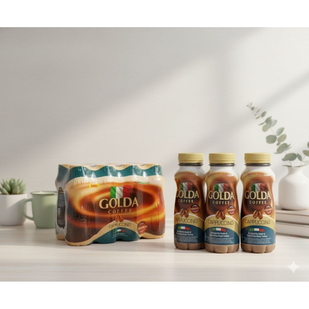 Jual Golda Coffee Cappucino Botol 200ML (1pack 12botol) | Shopee Indonesia