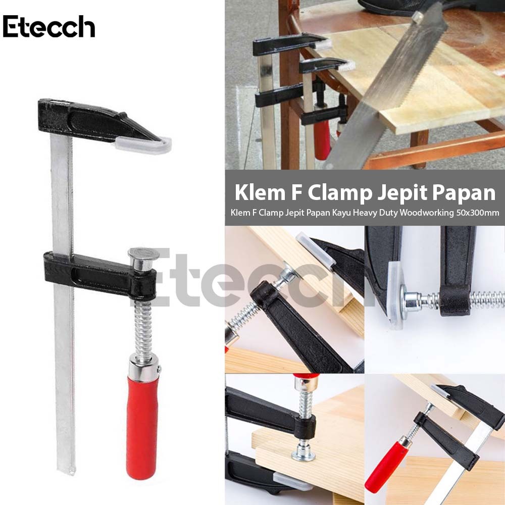 Jual Klem F Clamp Jepit Papan Kayu Heavy Duty Woodworking (Kecil ...