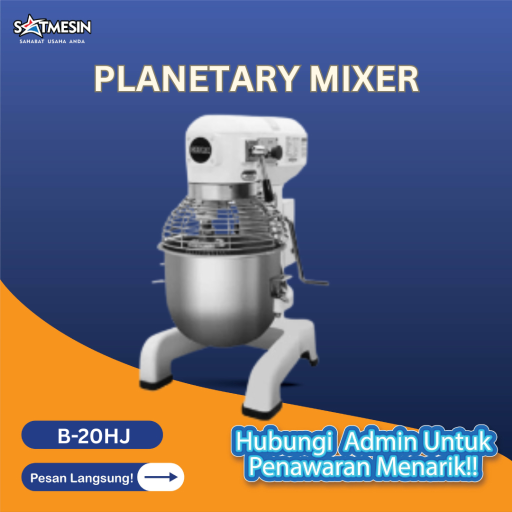 Jual B-20HJ GETRA PLANETARY MIXER NEW / Mixer adonan roti dan kue 20 ...