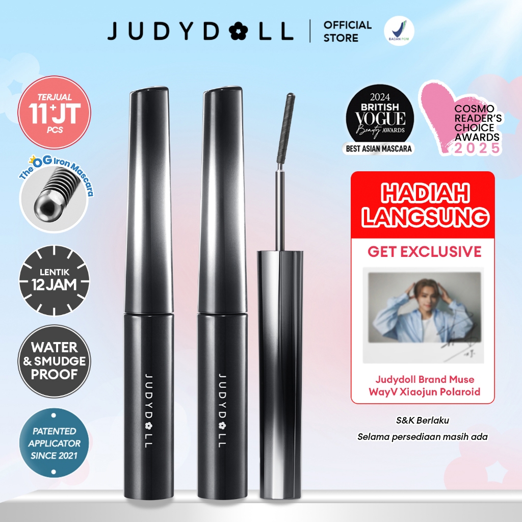 Jual (BUNDLE) Judydoll Curling Iron Mascara Twinpack (Maskara Besi ...