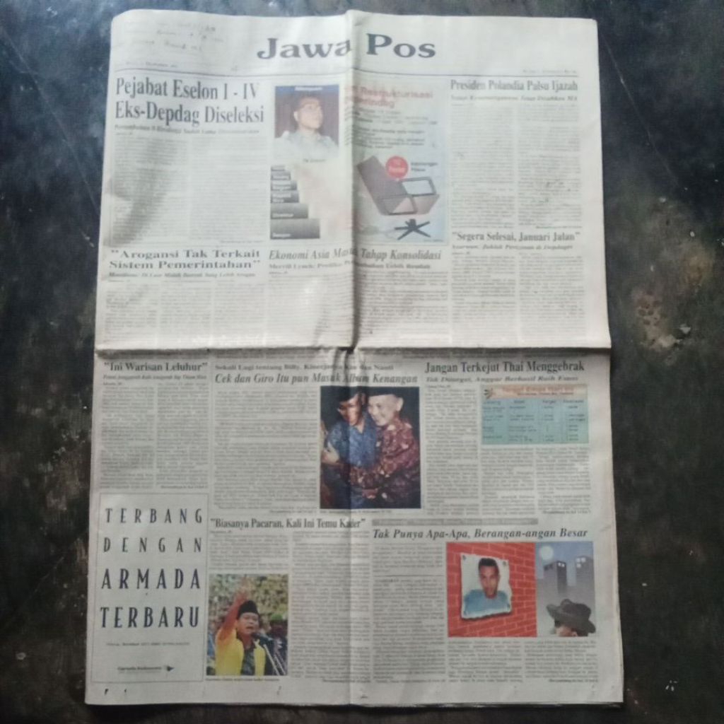 Jual Koran Jawa pos jadul 1995 - Sensasi pendekar Suzuki | Shopee Indonesia