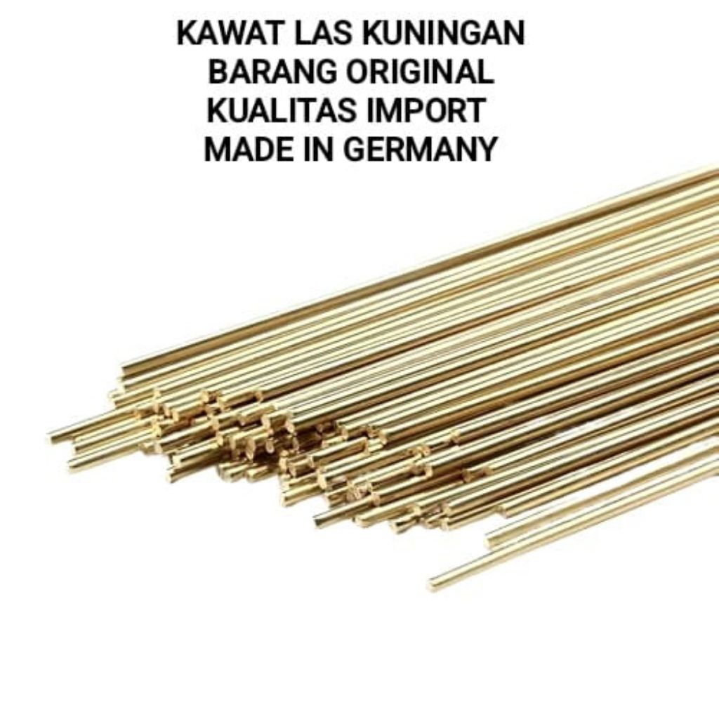 Jual KAWAT LAS KUNINGAN PANJANG 1 METER ORI / PAKAN LAS BESI ,KUNINGAN ...