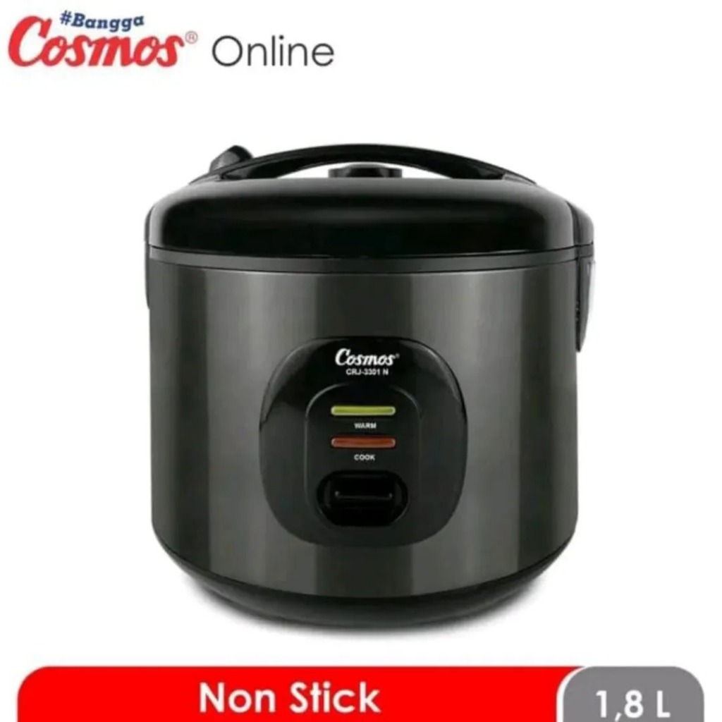Jual Rice Cooker Cosmos CRJ 3301 N 1,8L 3in1 (Black Series) | Shopee ...