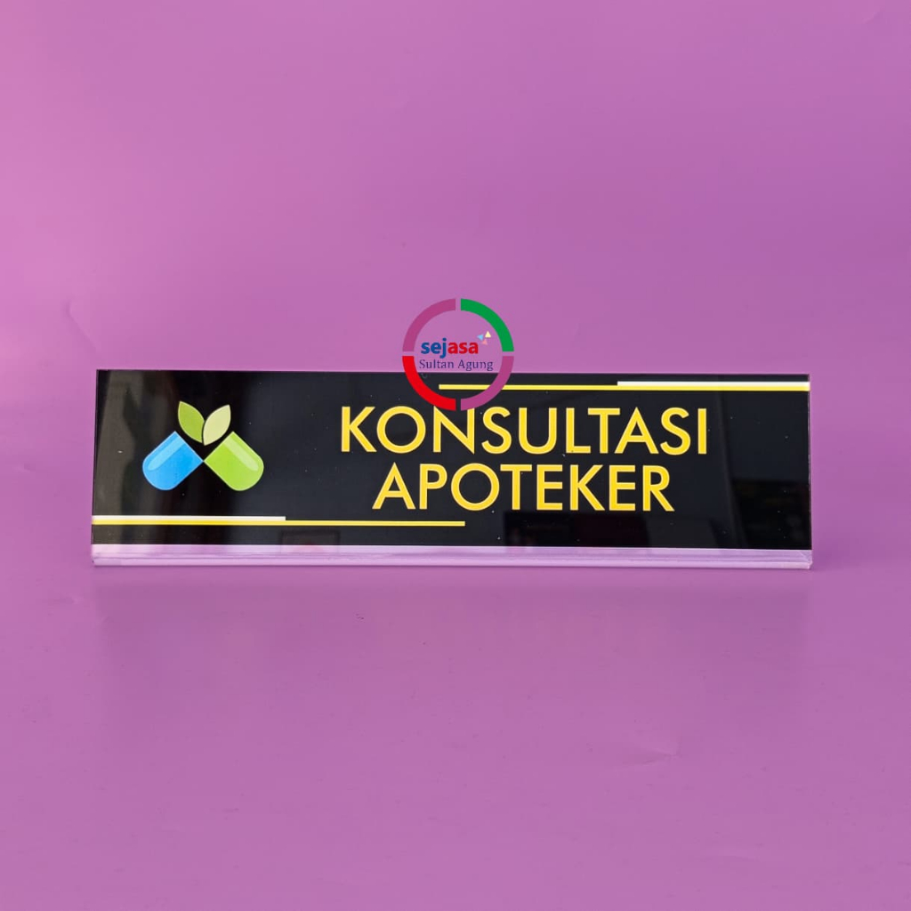 Jual Akrilik Konsultasi Apoteker - Farmasi - Apotek | Akrilik Meja ...