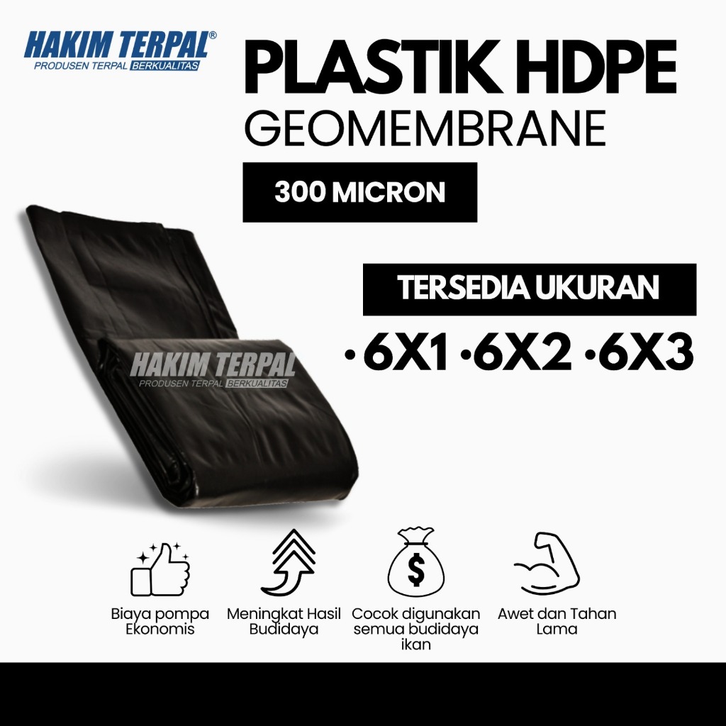Jual Terpal Lembaran HDPE GEOMEMBRAN 300 MIKRON | Shopee Indonesia