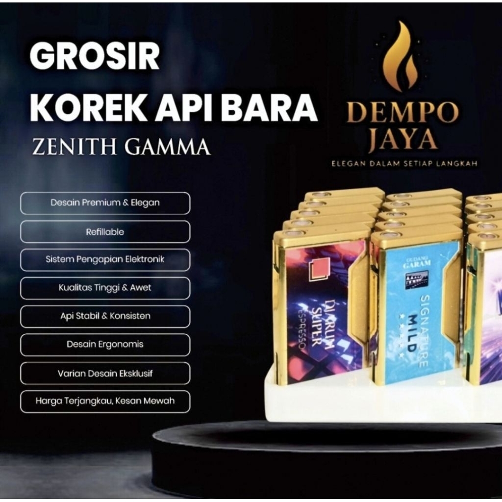 Jual Korek Bara FOX ZENITH GAMMA 50 Pcs – Korek Api Besi Isi Ulang ...