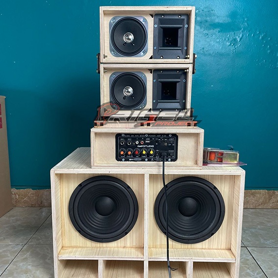 Jual Paket Sound Miniatur Siap Bunyi Sub Mini Scoop 8 inch Middle 4 ...