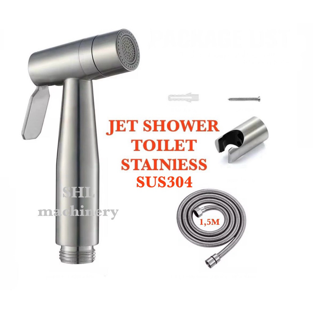 Jual 1Set SUS304 jet Shower kloset/Kran cabang Shower stainless /jet ...