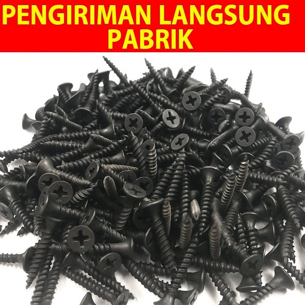 Jual Sekrup Gypsum 500g – Self Drilling Drywall Screw 6x1 / 6x1¼ / 6x1½ ...