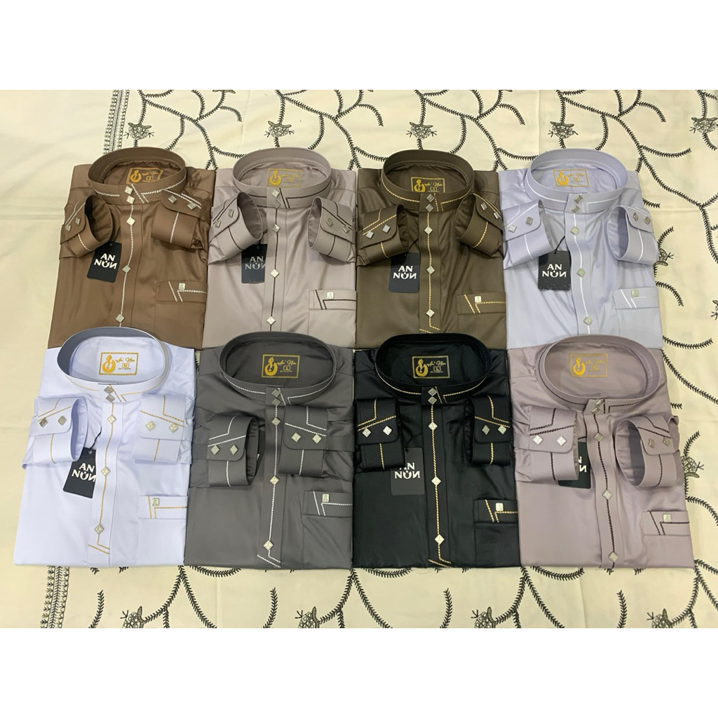 Jual BAJU KOKO ANNUN MANSET LIS | Shopee Indonesia